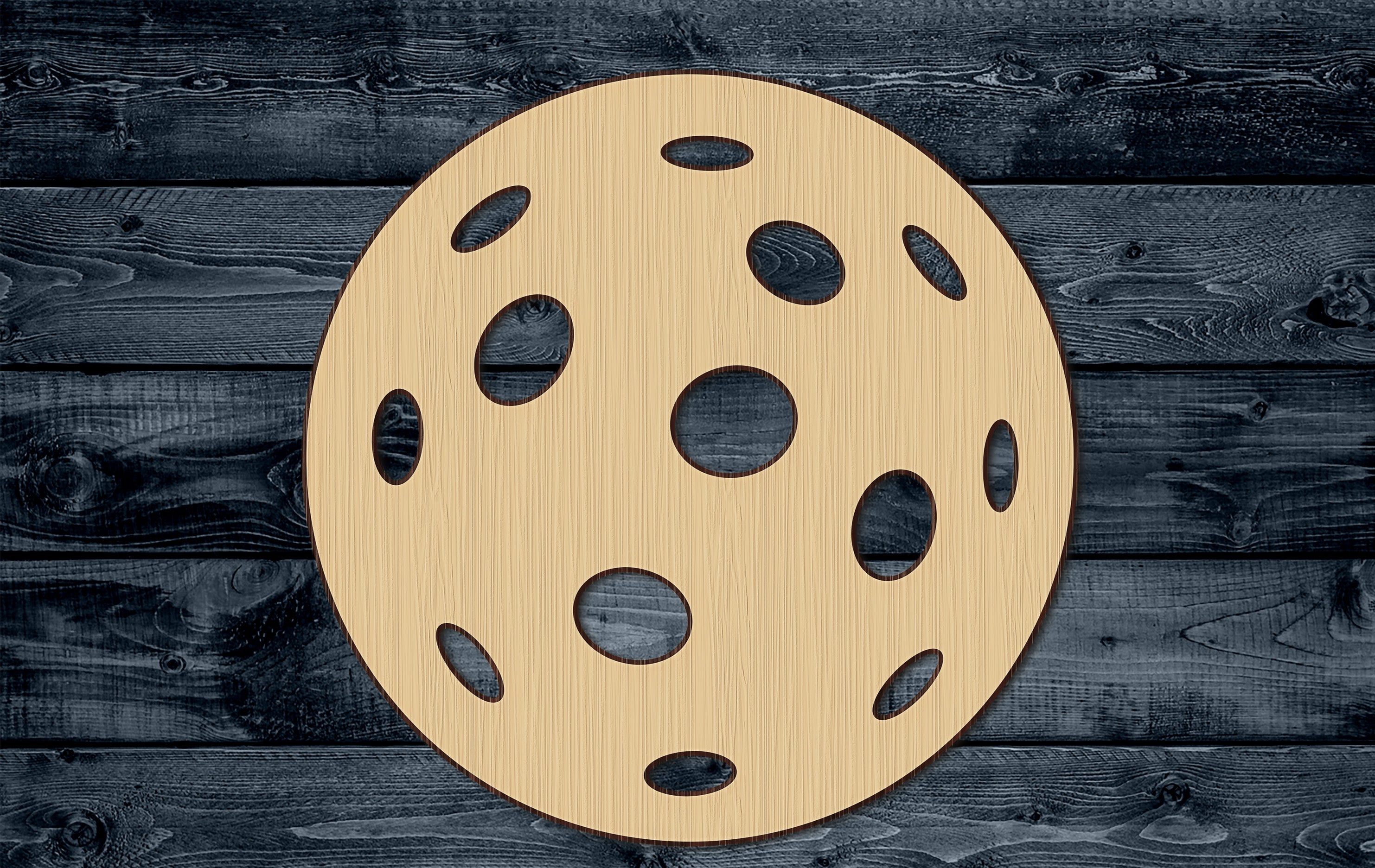 Pickleball Ball Paddleball Sport Gift DIY Wood Cutout Shape Silhouette