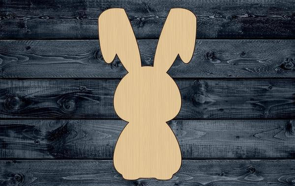 Bunny Easter Animal Shape Silhouette Blank Unpainted Wood Cutout Sign