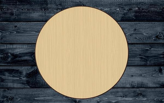 Circle Disc Round Wood Cutout Circular Disk Shape Sign 1/4 inch thick