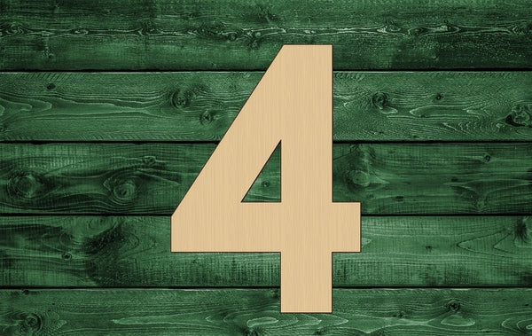 Sans Serif Slab Font Letter Number Wood Cutout Shape Silhouette Blank