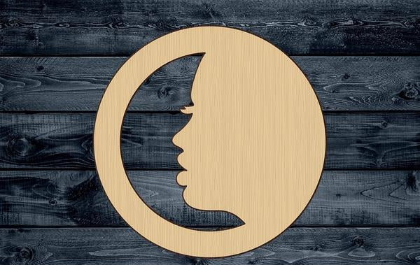 Woman Girl Head Wood Cutout Shape Silhouette Blank Unpainted Sign 1/4